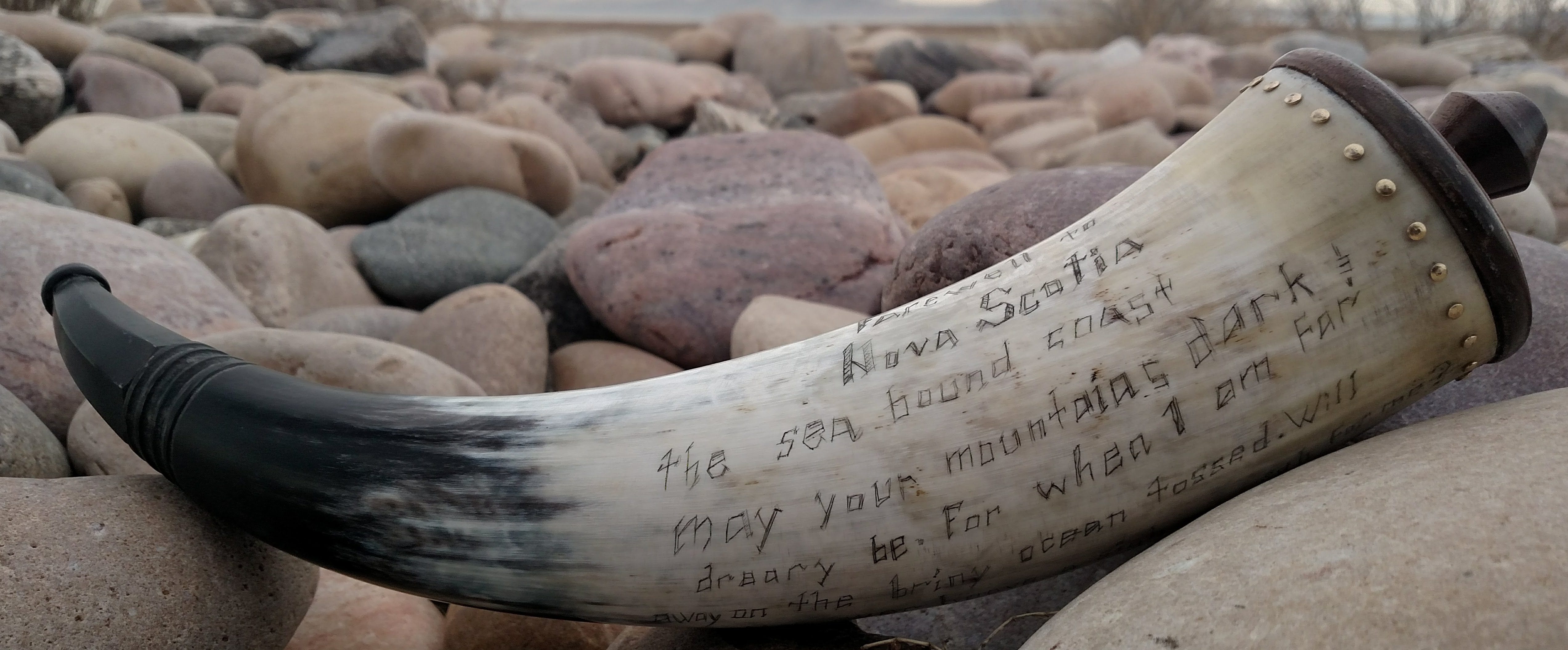 Powder Horn Scrimshaw | Mountain Man Living